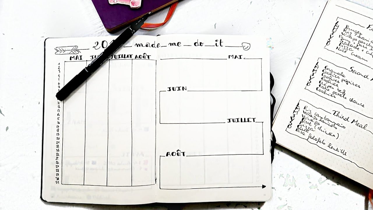 Choisir Et Commencer Un Bullet Journal : Mes Objectifs Et Bonnes ...