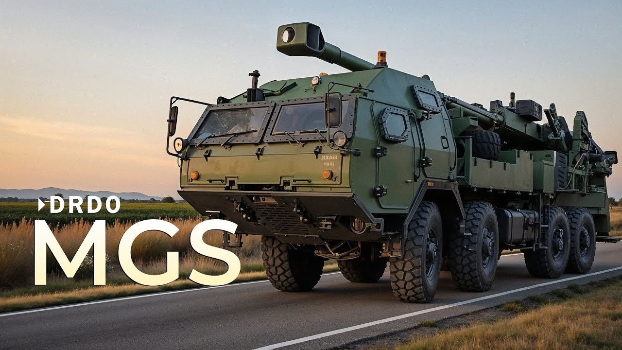 DRDO Mounted Gun System (MGS) in action - YouTube