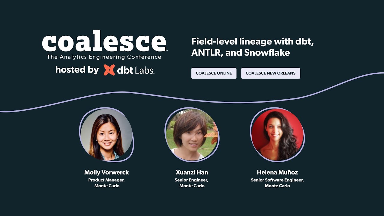 Field-level lineage with dbt, ANTLR, and Snowflake - YouTube