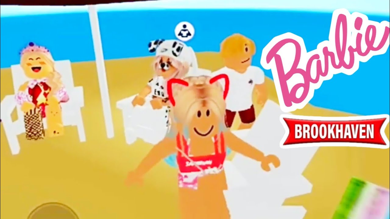 NA PRAIA DE BROOKHAVEN Roblox - BARBIE MÃE E FILHA (Historinha de ...