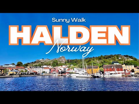 Sunny Walk Through Halden, Norway 🇳🇴