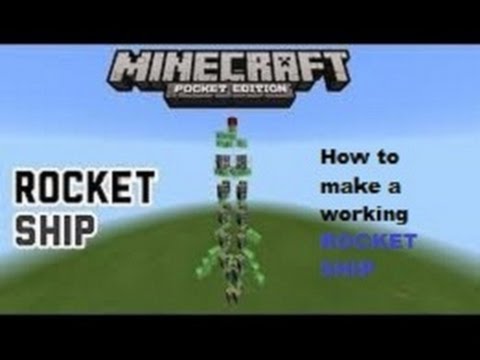 HOW TO MAKE A ROCKET SHIP IN MINECRAFT PE 0 15 2 0 15 2 REDSTONE ...