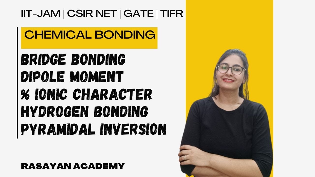 CHEMICAL BONDING - BRIDGE BONDING, DIPOLE MOMENT, HYDROGEN BONDING ...