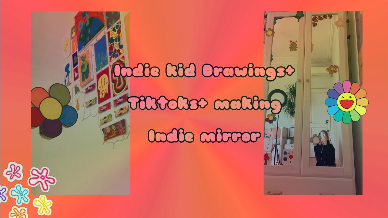 INDIE KID DRAWINGS IDEAS+ INDIE DECORATING MIRROR ️ - YouTube