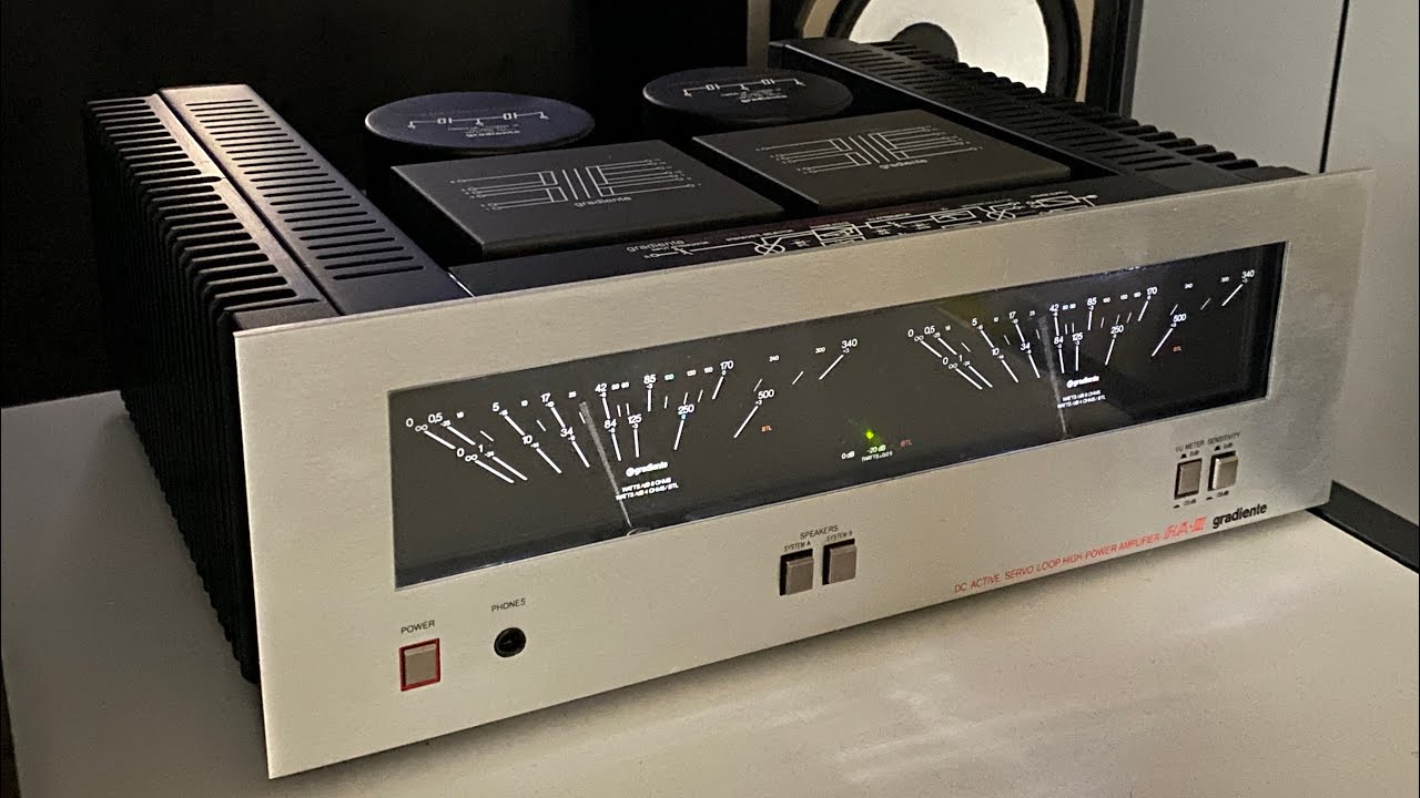 Amplificador Gradiente HA-2 VERSÃO prata escovado-conservação raríssima ...