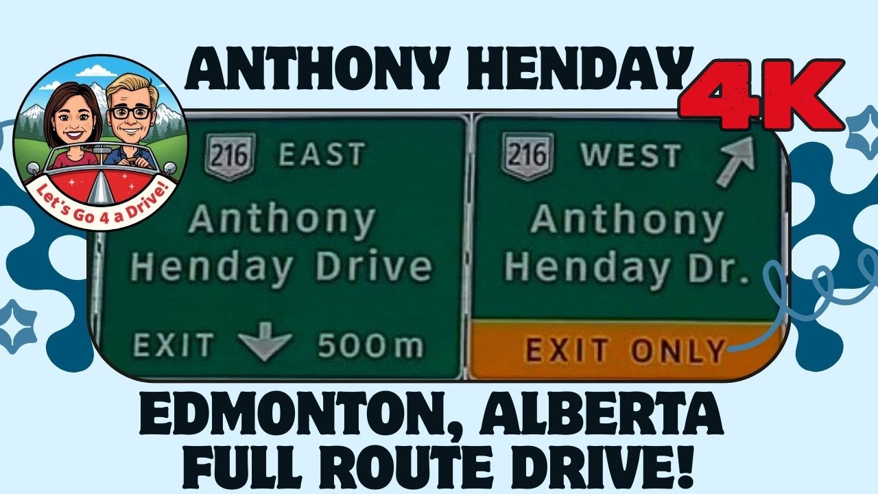 4K ROAD TRIP - Anthony Henday Drive - Edmonton, Alberta Canada ...