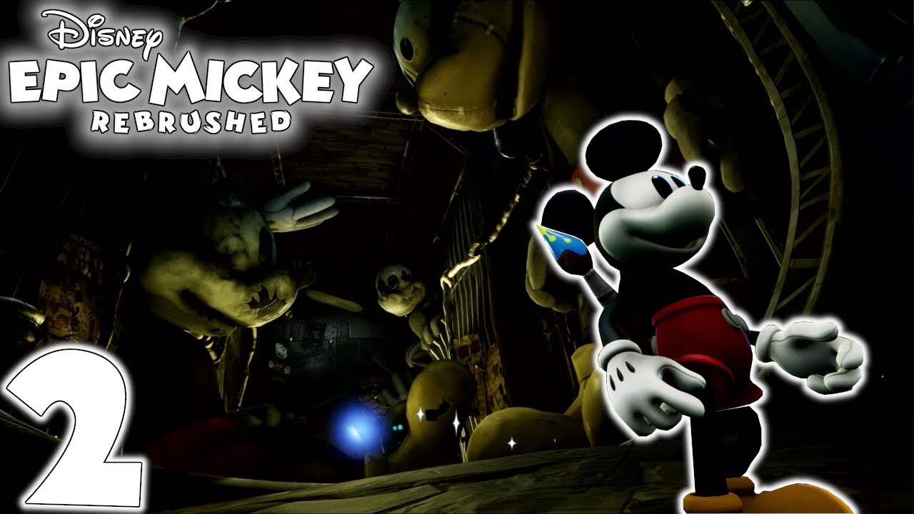 Climbing Mickey Junk Mountain - Epic Mickey Rebrushed (Paint Run) - Ep. 2 - YouTube