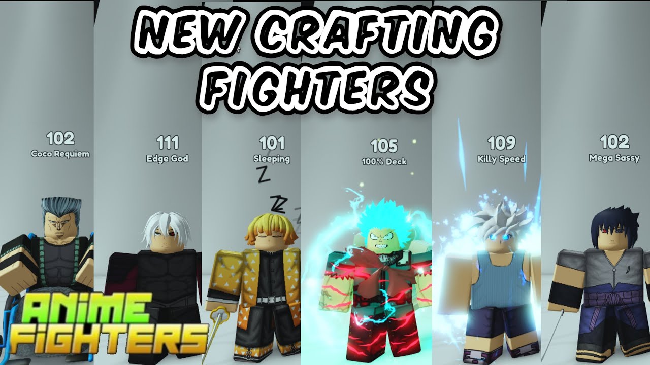 Anime Fighters Simulator | New Crafting Fighters Showcase (part 2 ...