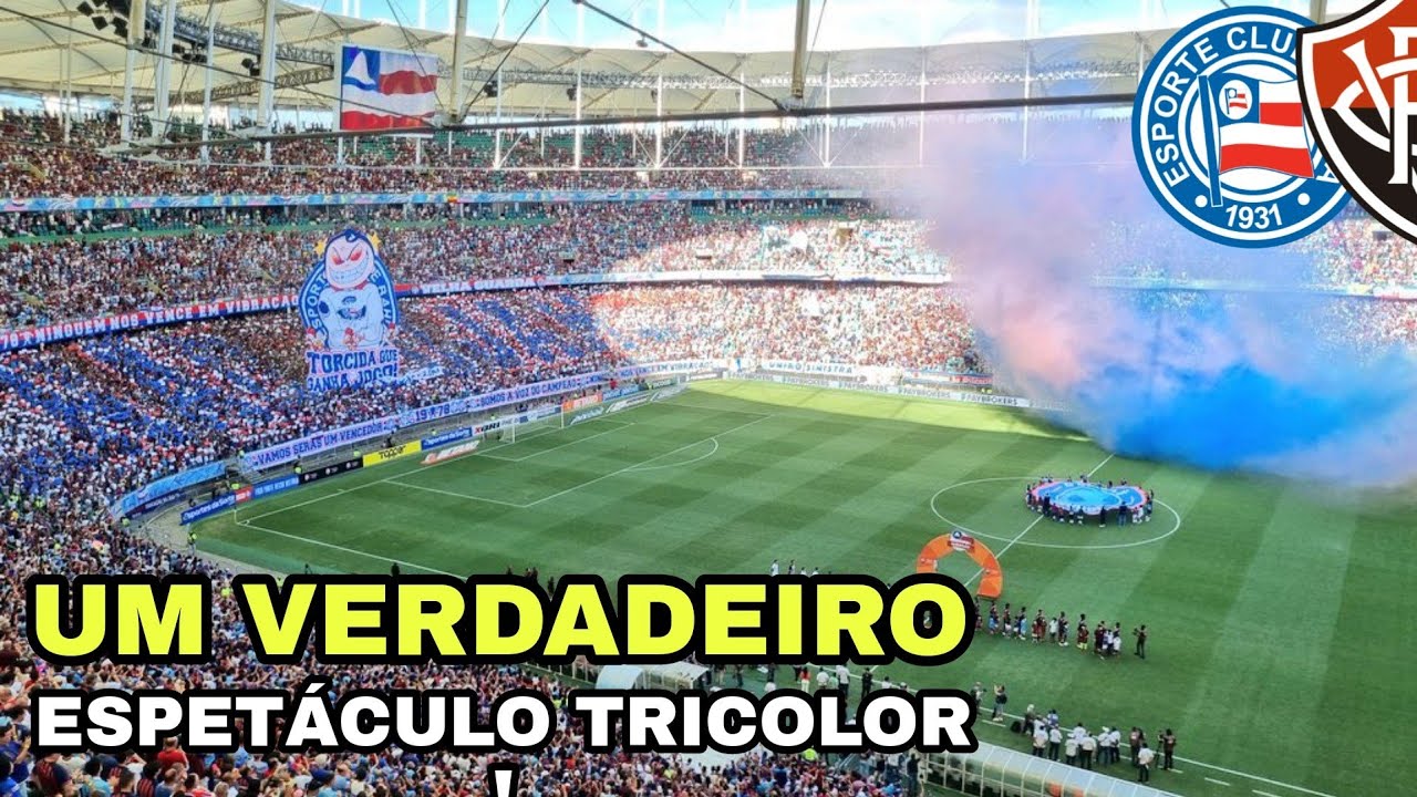 TORCIDA DO BAHIA FAZ MOSAICO ARREPIANTE NO BAxVI NA FONTE NOVA LOTADA ...