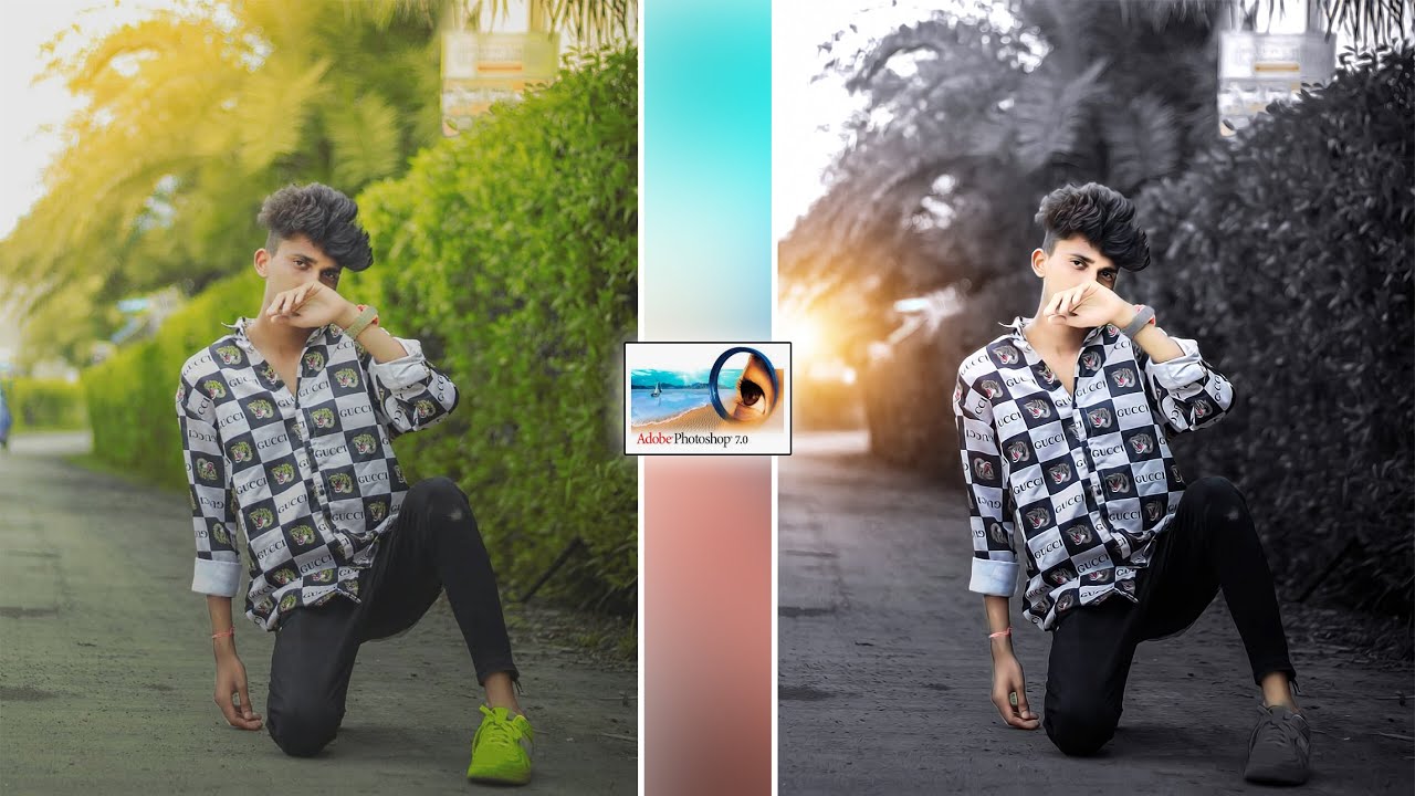 Moody Dark effect Photo Editing Photoshop 7.0 | Dark tone Photo Editing ...