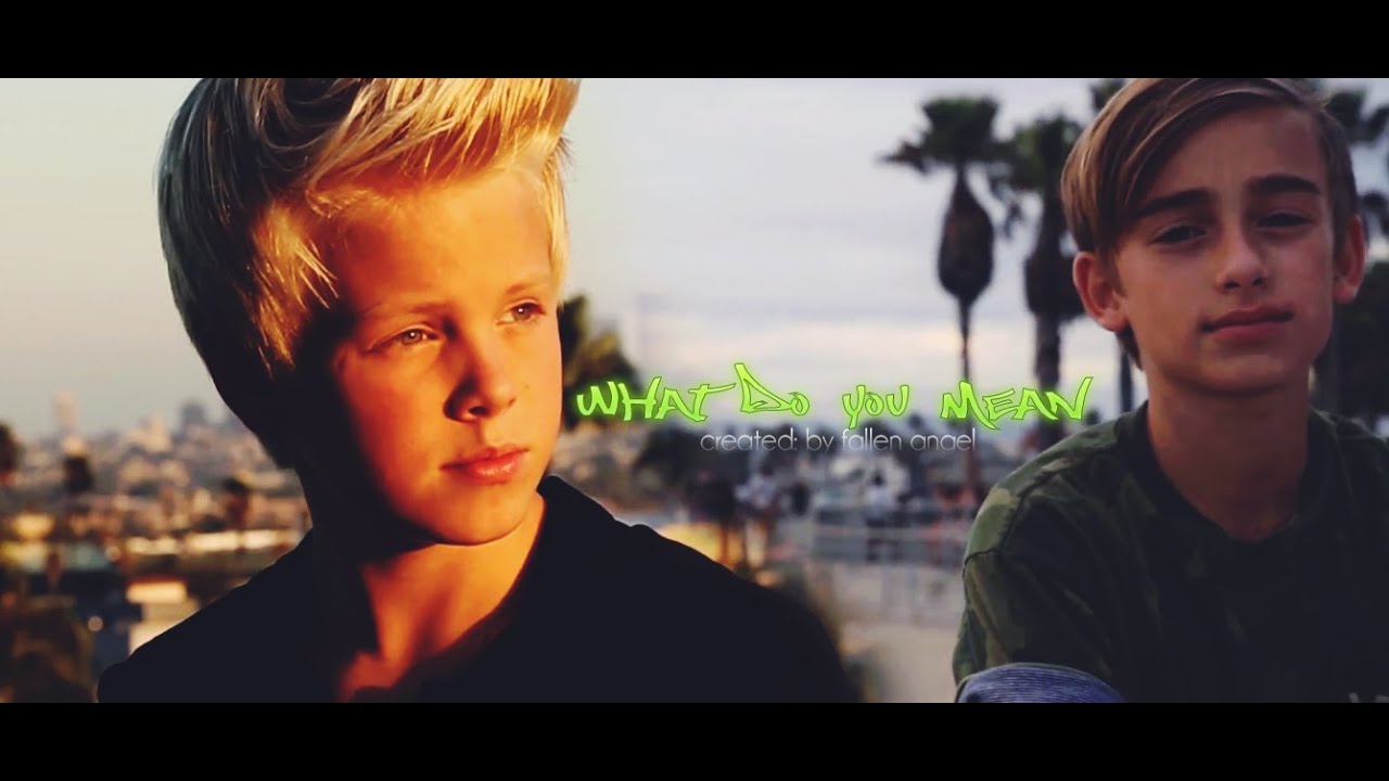 Justin Bieber - What Do You Mean (Johnny Orlando & Carson Lueders cover ...