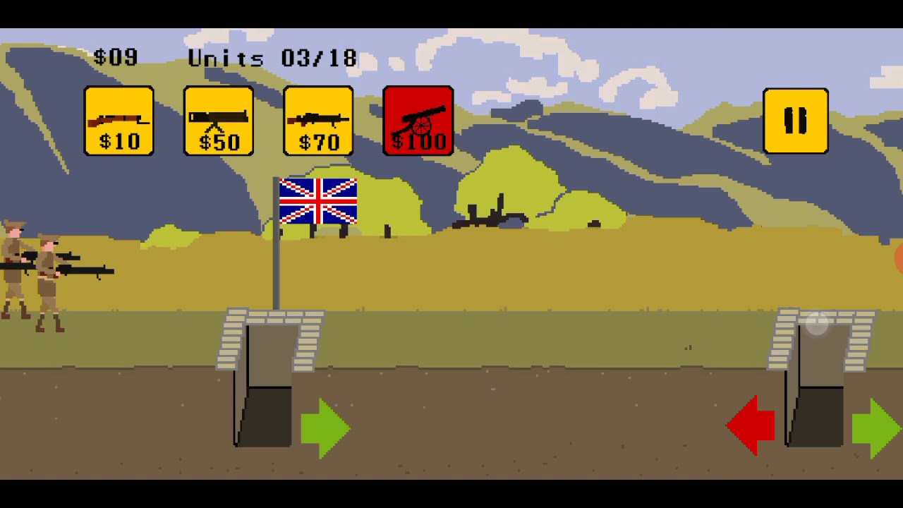 Pixel Trench: Level 11 British Campaign Lewis Gun Only - YouTube