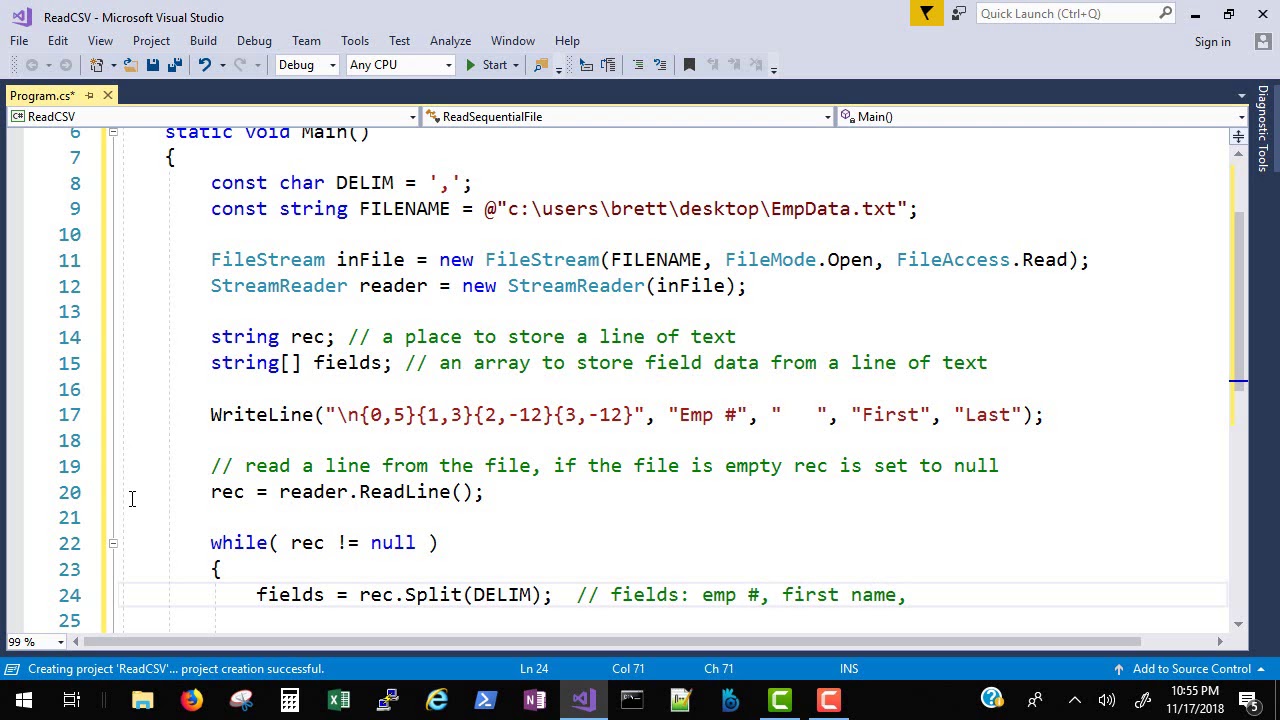 Ch14 Readcsv Youtube
