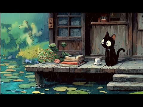 Lo-fi Rain Vibes – Cat’s Porch Reading Mood 📚 - YouTube