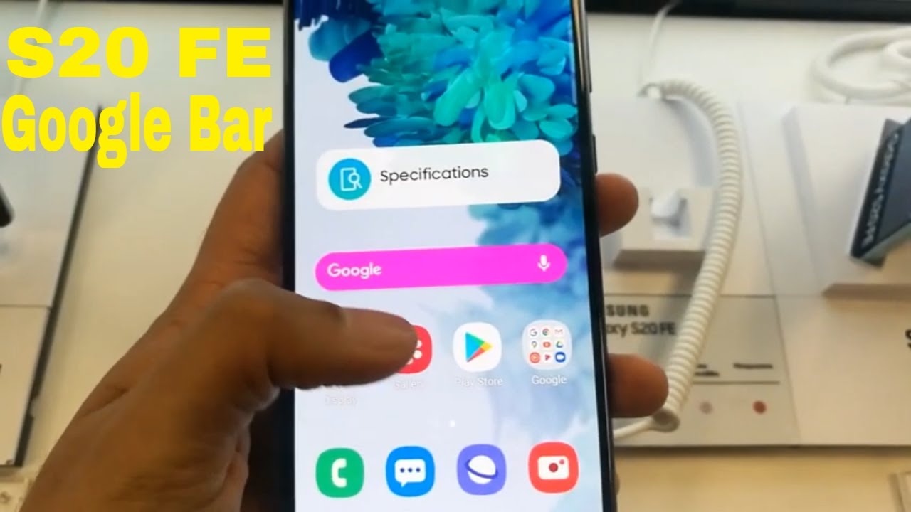 How to Change Google Search Bar Color in Samsung Galaxy S20 FE - YouTube