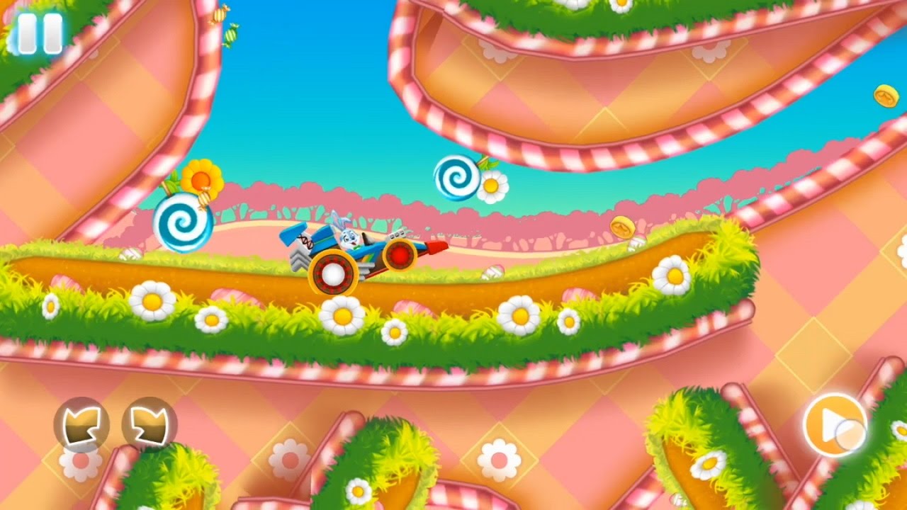 Easter Bunny fun kid racing - YouTube