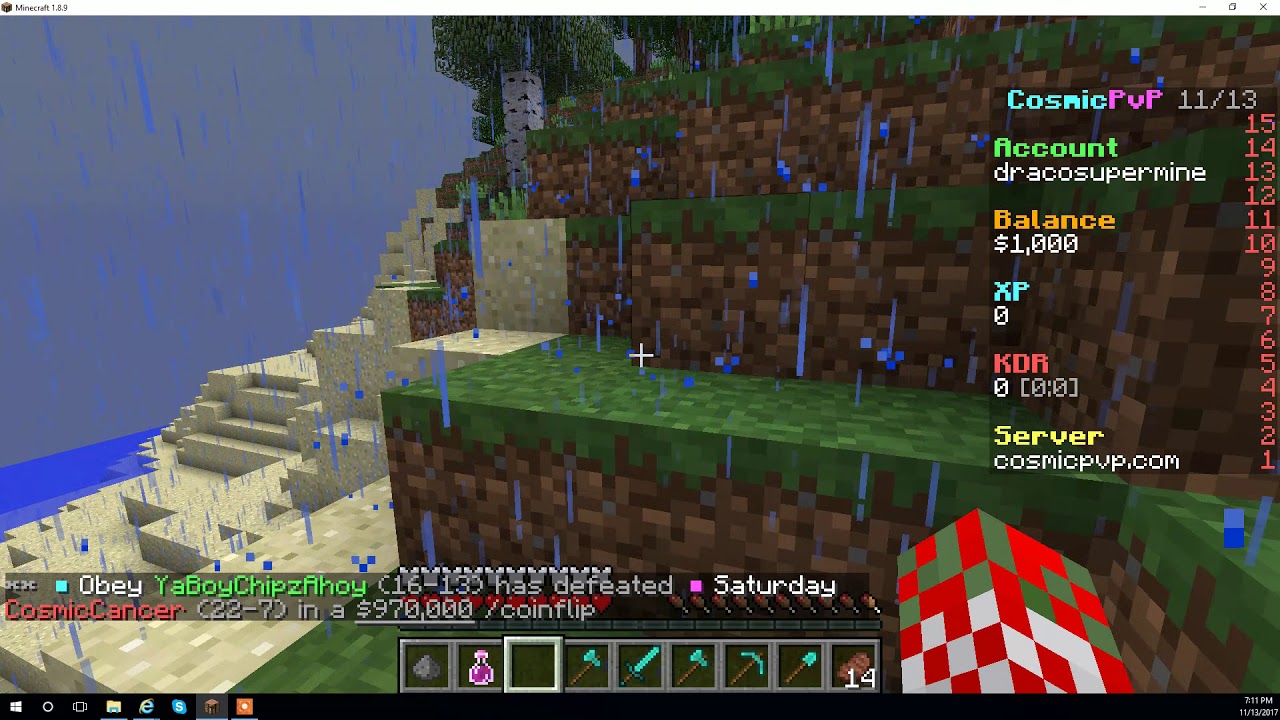 minecraft cosmic pvp factions episode 1 - YouTube