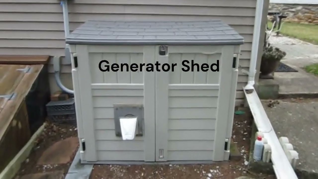 Suncast Portable Generator Enclosures Blue And White Dress Earth