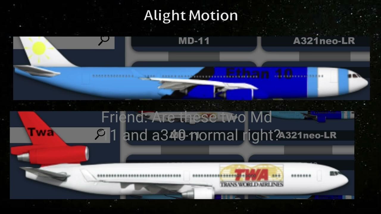 The a340 and the Md 11 - YouTube
