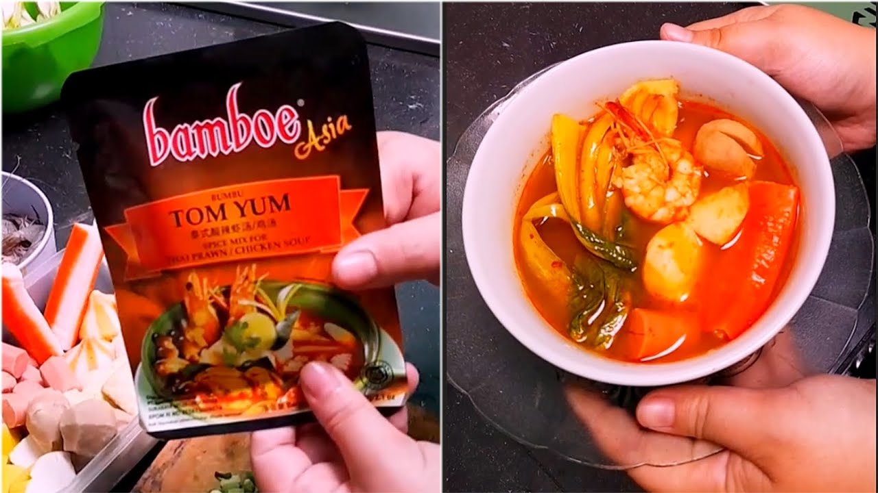 MASAK TOMYAM BUMBU INSTAN BAMBOE YANG CEPAT, SIMPEL, SEGER - YouTube