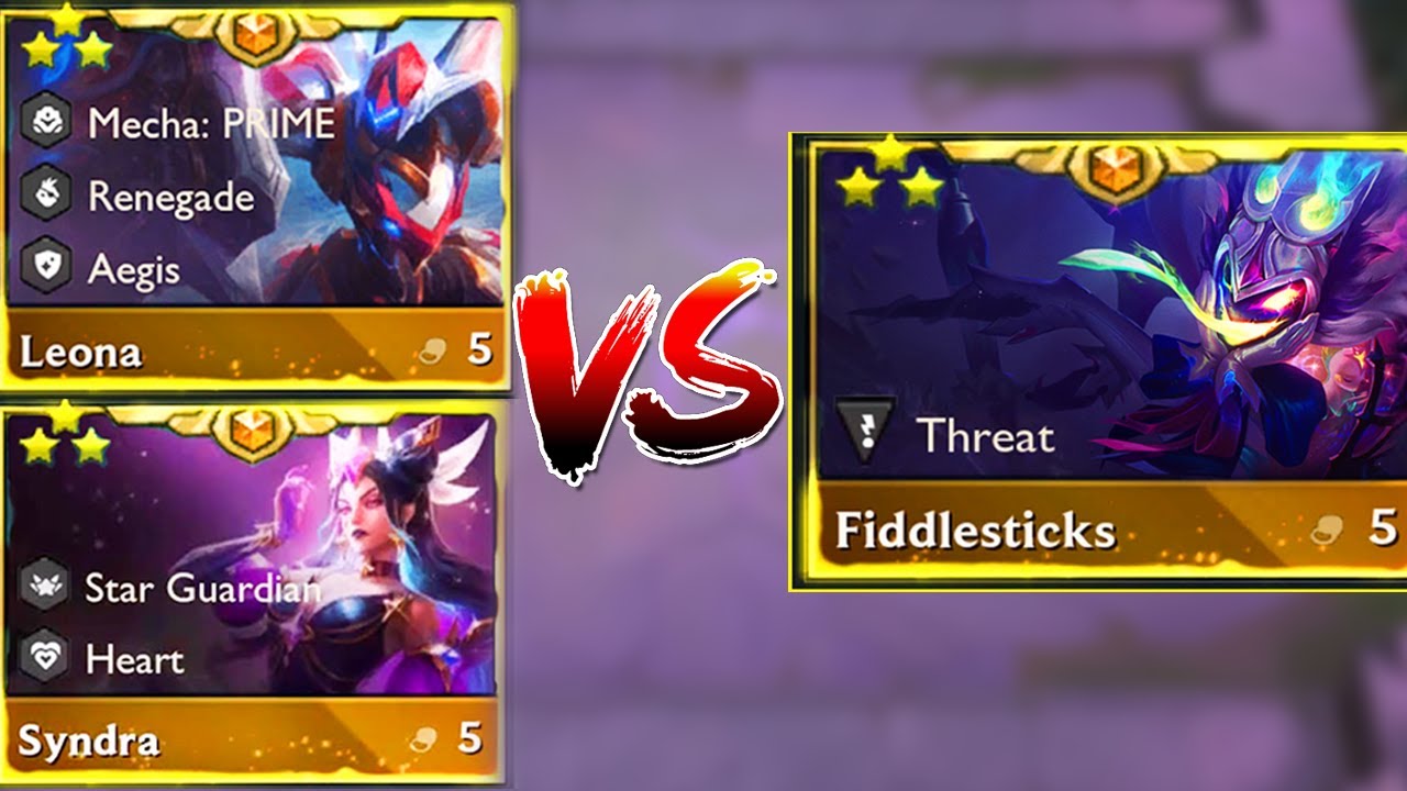 WHO WINS? 3 Star Leona + 3 Star Syndra VS 3 Star fiddlesticks | TFT SET 8 - YouTube