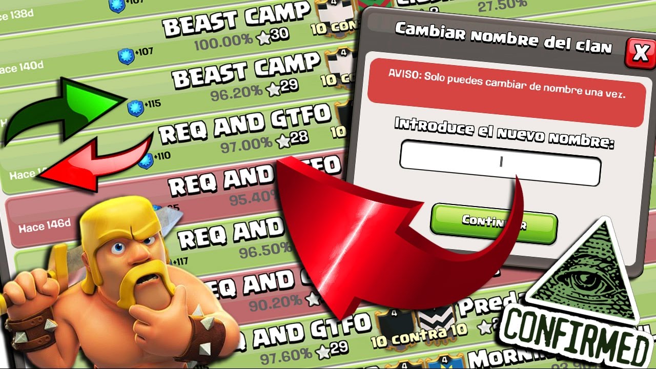 CÓMO SE CAMBIA EL NOMBRE DE UN CLAN?? | ¡¡ASÍ ES COMO ESTOS CLANES LO ...