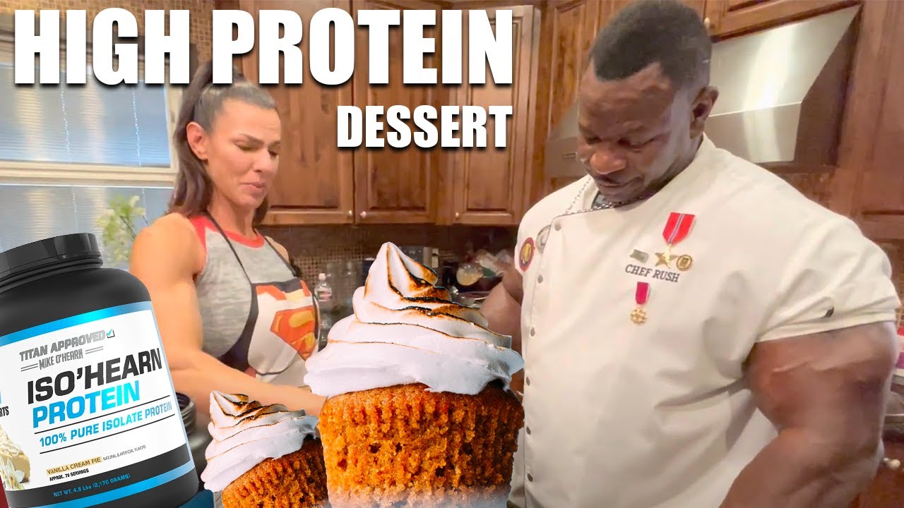 Chef Rush Holiday Protein Cupcakes - YouTube
