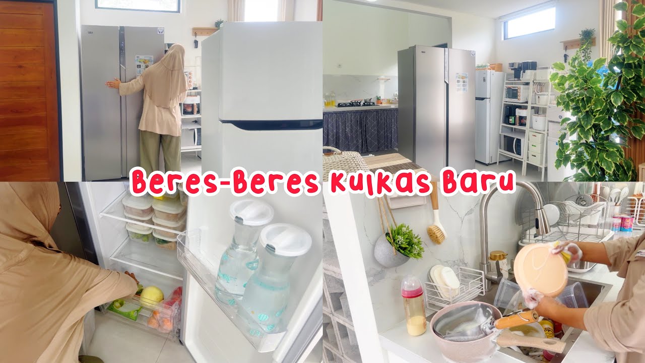 #RamadanVlog | Beres2 Kulkas Baru, Pindah Isi Kulkas Lama & Deep Clean ...