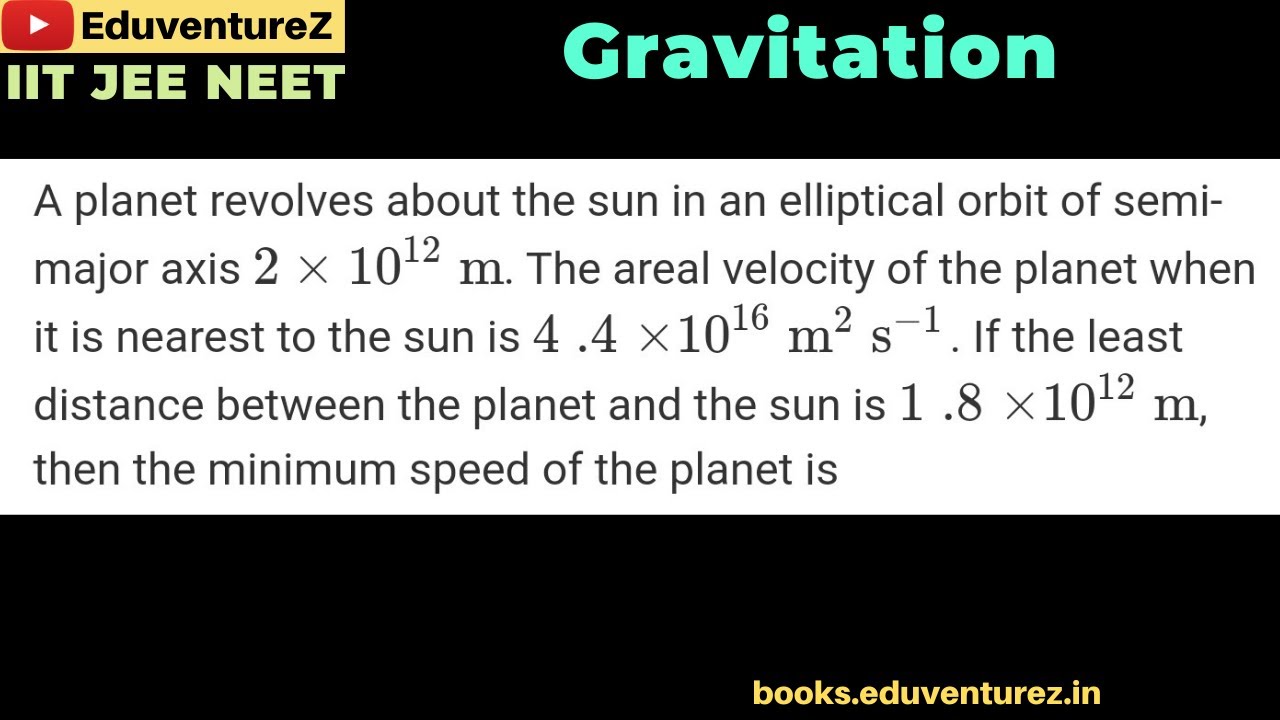 A planet revolves around the sun in elliptical orbit of semimajor axis ...