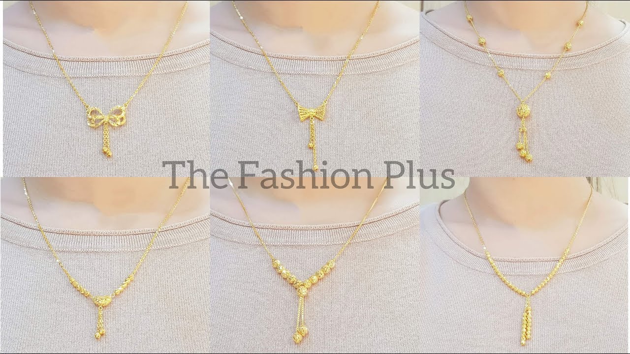 Latest Light Weight Gold Chain Necklace with PENDANT Design 2020 - YouTube