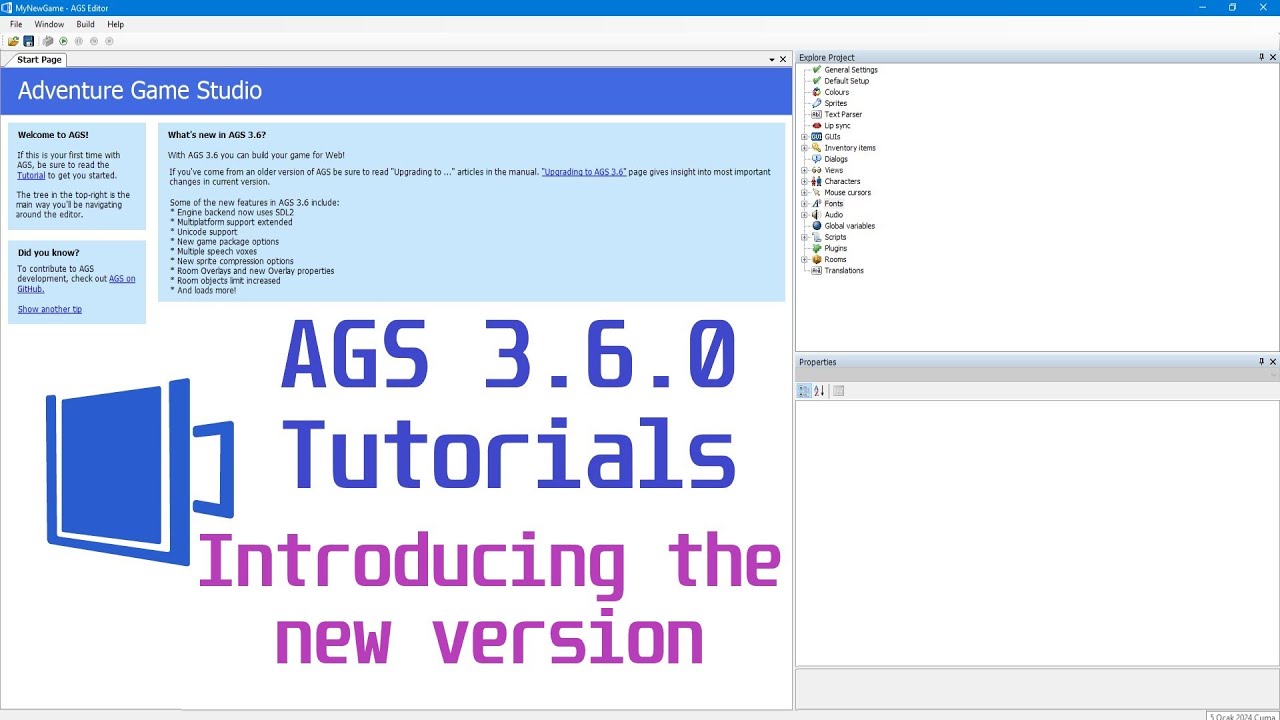 Adventure Game Studio Tutorials: (Intro) V-Log 1 - YouTube