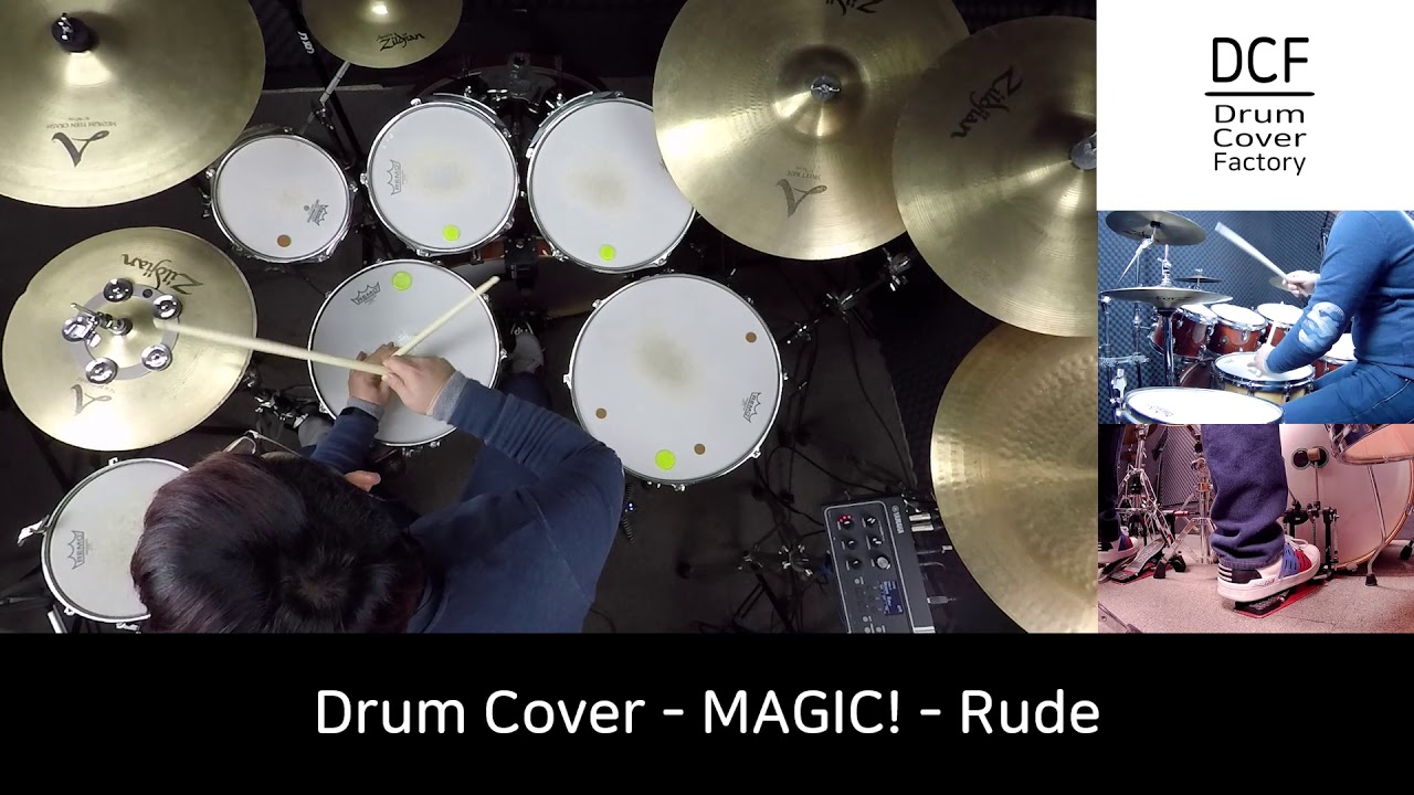 Magic! - Rude - Drum Cover by 유한선[DCF] - YouTube