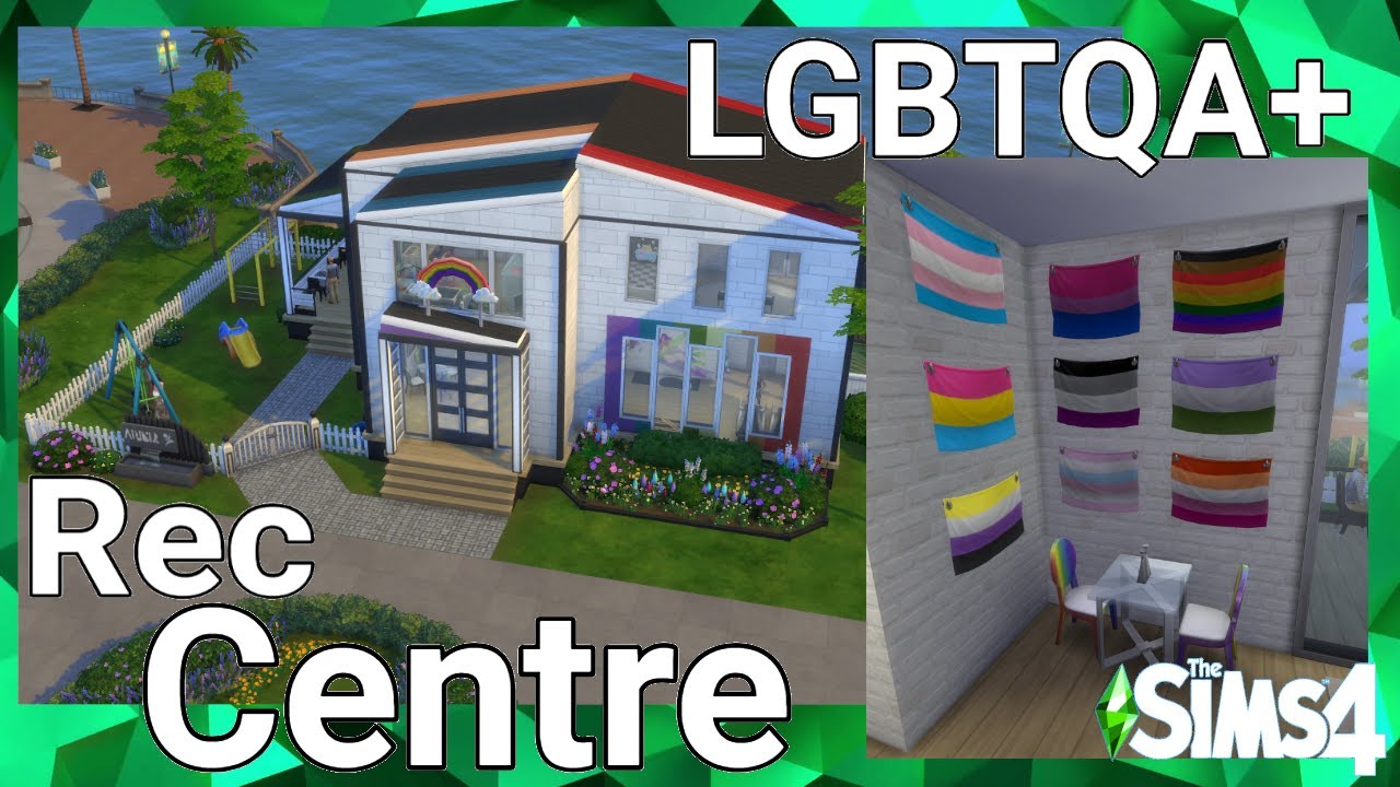 I built an LGBTQA+ REC CENTRE || The Sims 4 Speed Build - YouTube