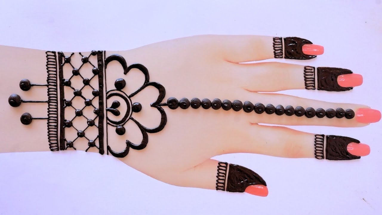 Beautiful Dot Mehndi design for hands| Easy Stylish Mehndi designs 2023 ...