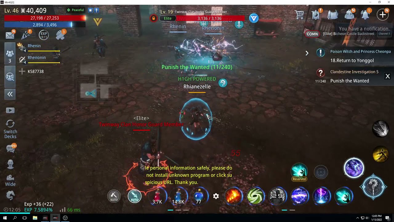 (Quick Guide) MIR4 Punish the Wanted - Clandestine Investigation 5 ...