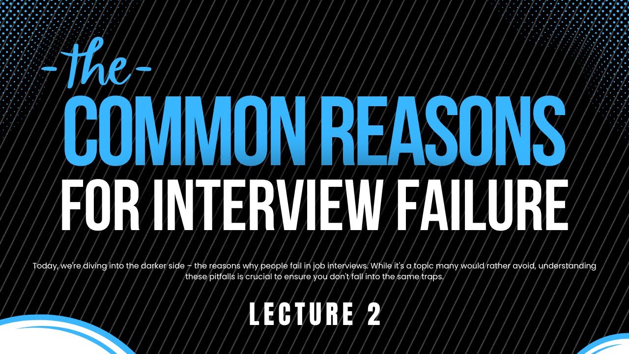 Why Do People Fail in Job Interviews? - YouTube