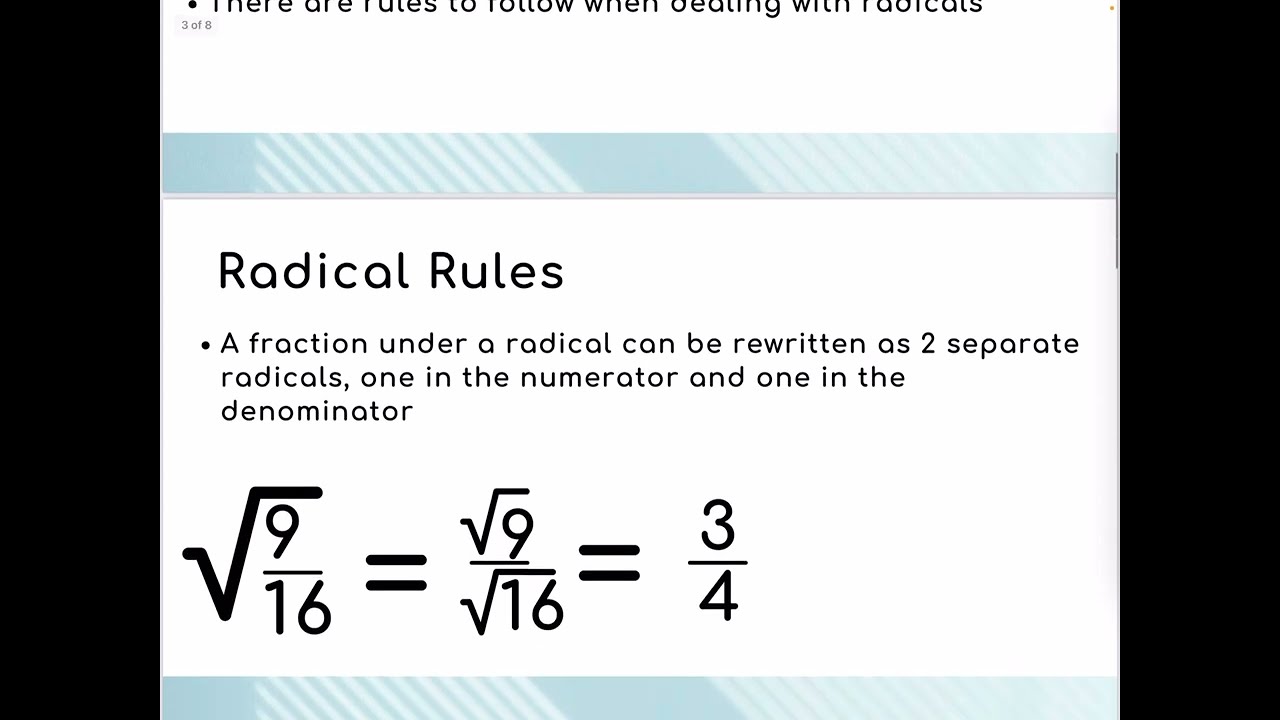 SAT Math #11 - Radical Rules - YouTube