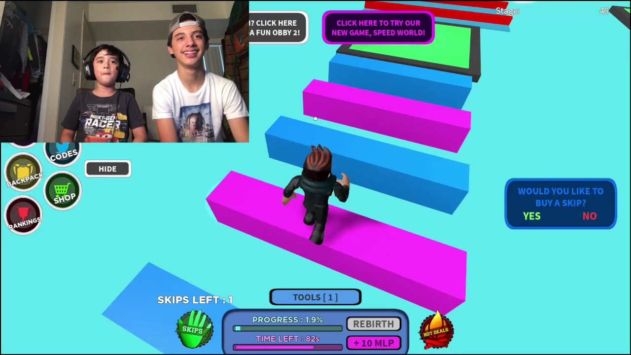 ROBLOX ! OBSTACLE COURSE ! SUPER FUN ! - YouTube