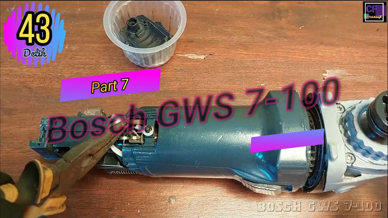 Part 7 : Modifikasi Saklar Gerinda BOSCH GWS 7-100 #boschpowertools #boschtools #gerinda #bosch ...