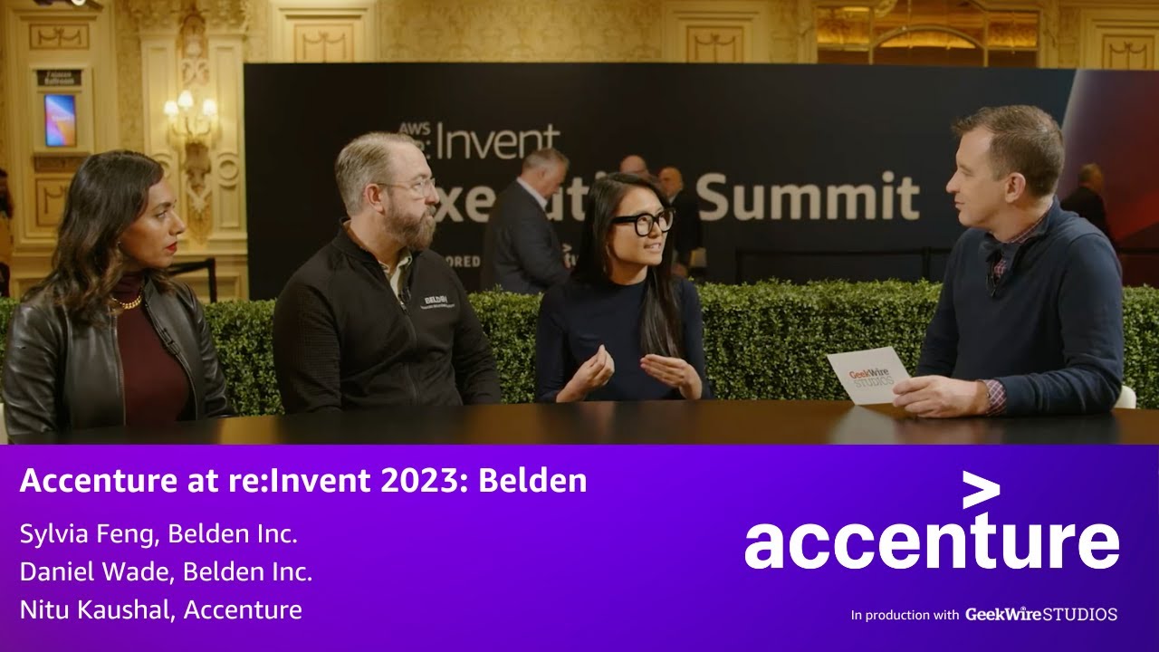 GeekWire Studios | Accenture at AWS re:Invent 2023: Belden - YouTube