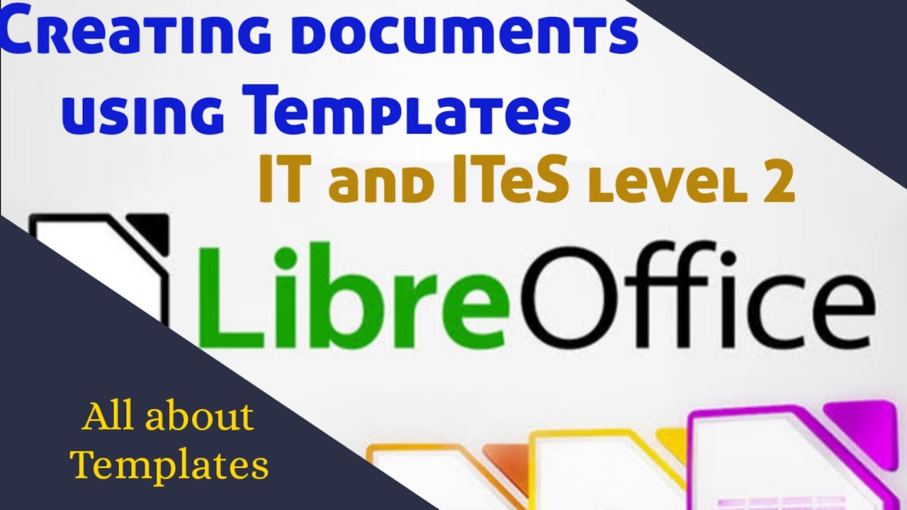Creating documents using templates in Libreoffice writer || Create ...