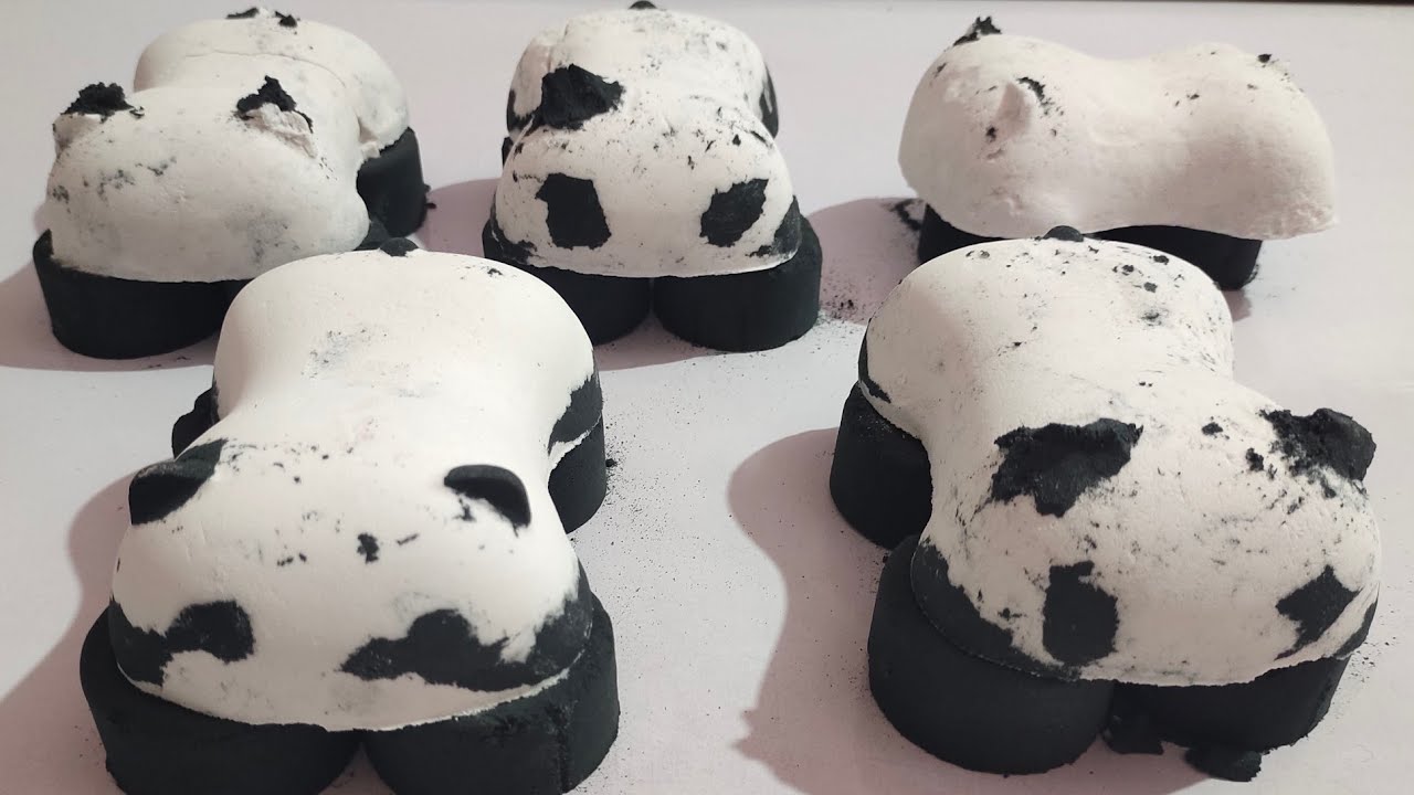 ASMR|| Baking soda crushing relaxing video panda shape @asmr1a5 - YouTube