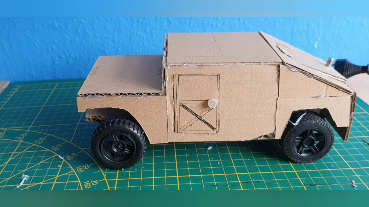 How to make a RC car from cardboard. - YouTube