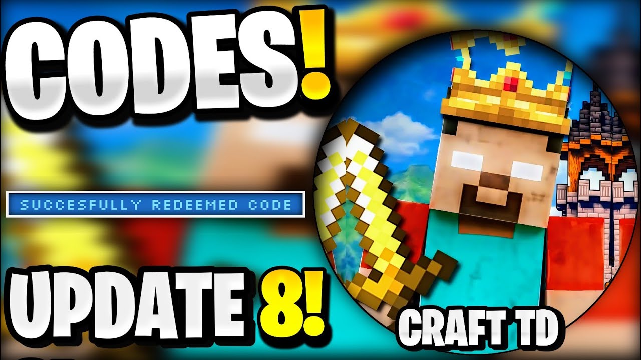 🔥*NEW* All Working UPDATE 8 CODES FOR CRAFT TD! ROBLOX CRAFT TOWER ...
