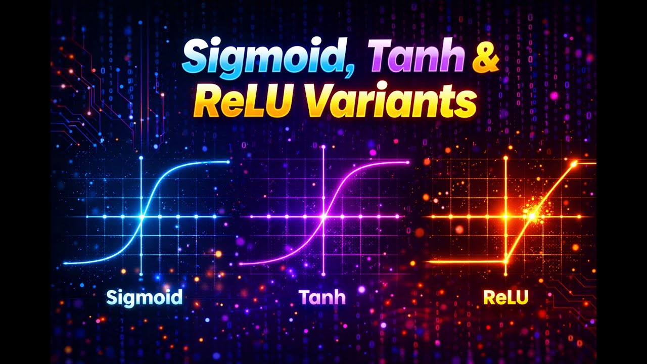 Sigmoid Tanh ReLU Variants - YouTube