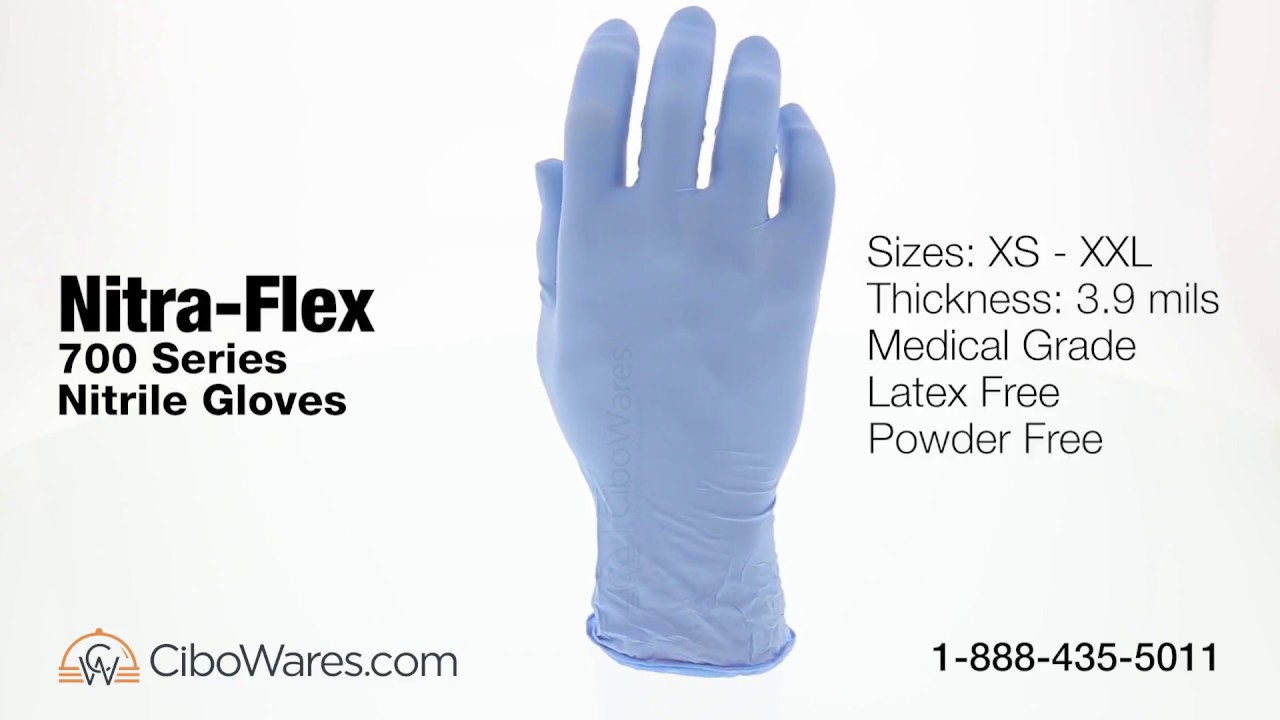 Nitrile Gloves: Nitra-Flex (700 Series) - YouTube