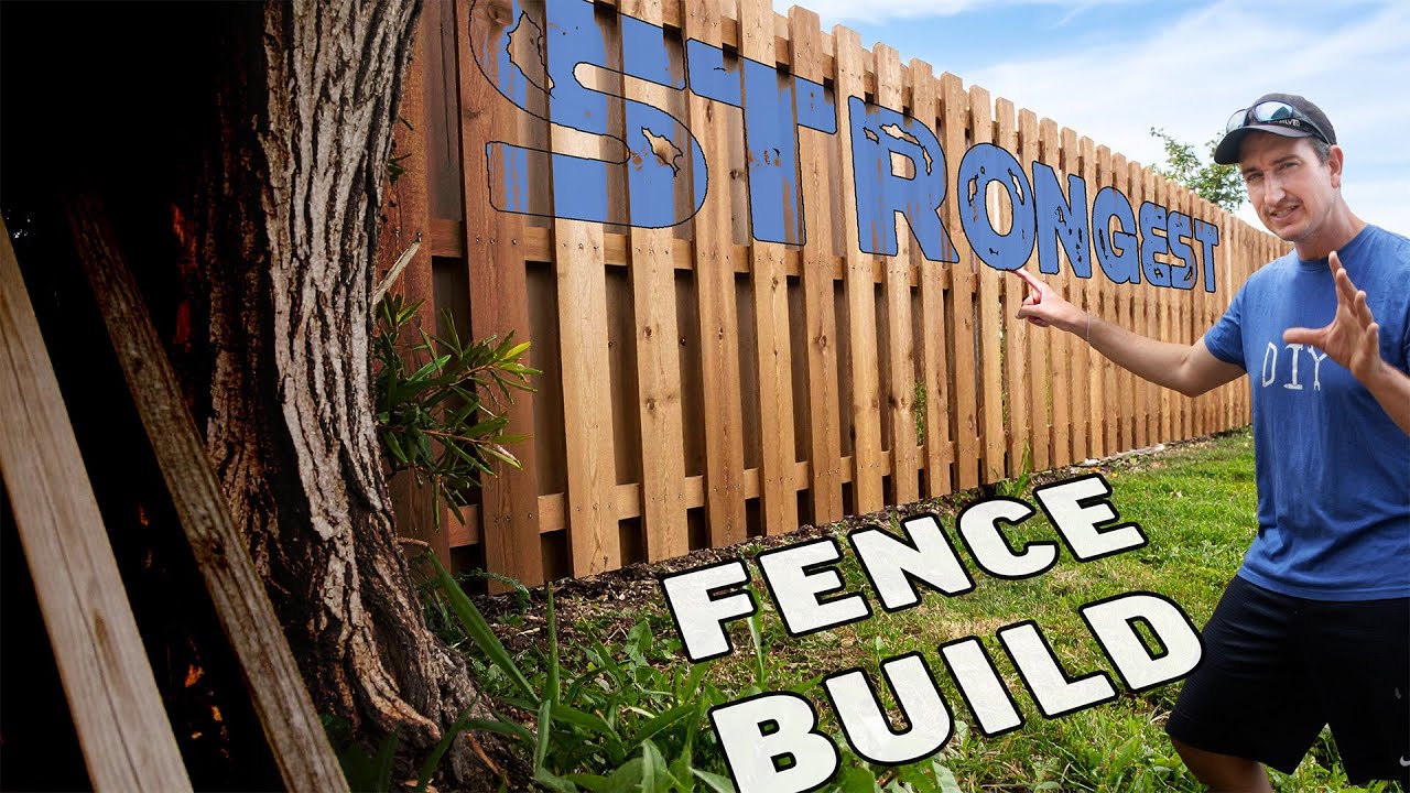 Is This The Strongest Way To Build A Fence? - YouTube