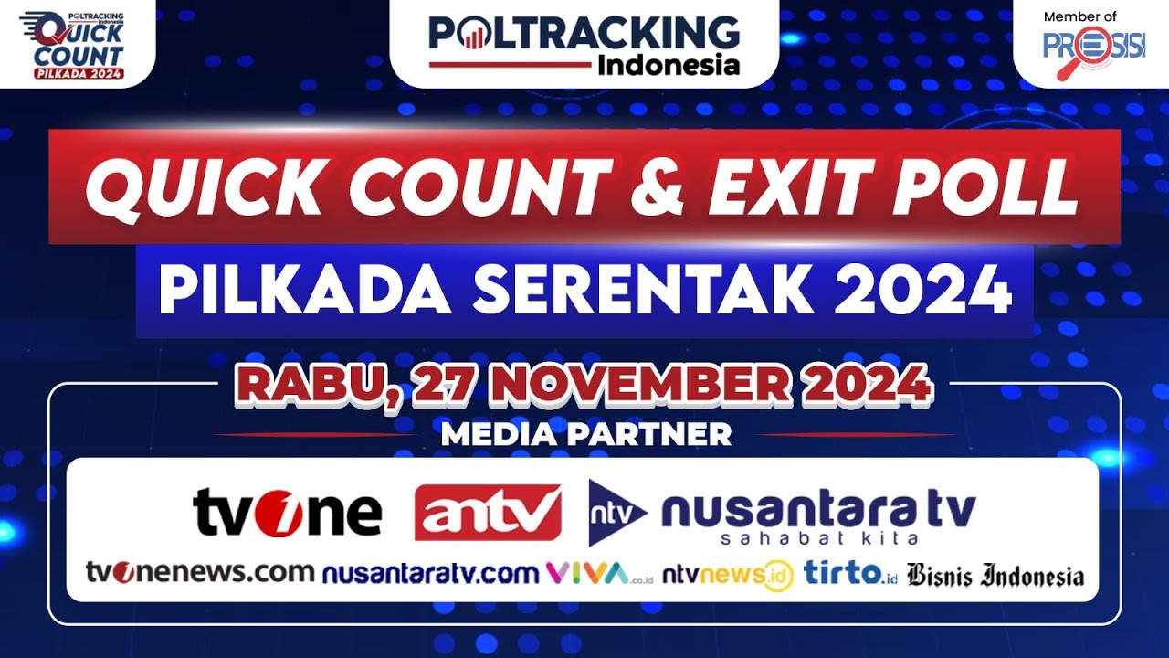 LIVE - QUICK COUNT & EXIT POLL PEMILU 2024 POLTRACKING INDONESIA - YouTube