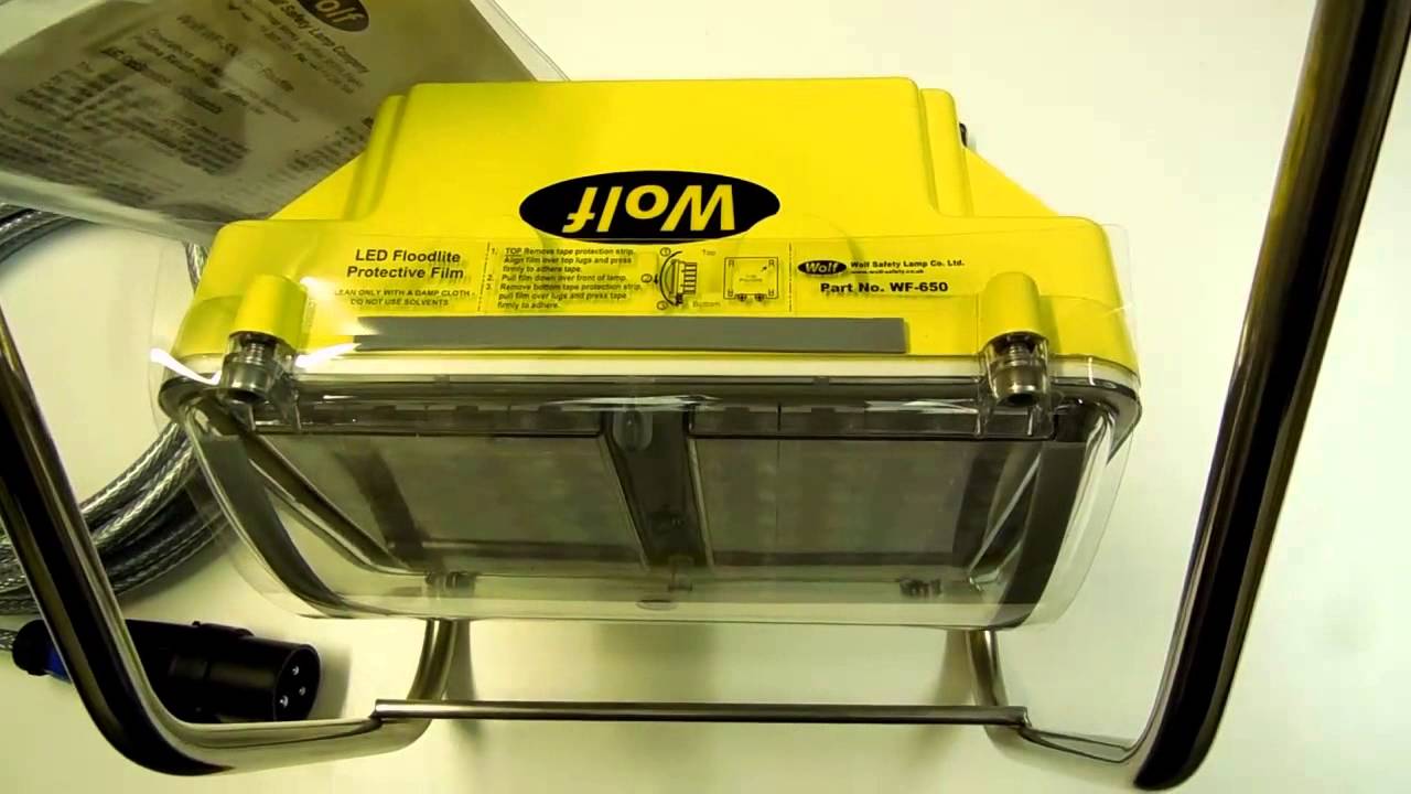 Wolf Safety Lamp - Wolf WF300 Floodlamp LED Floodlite (ATEX) - YouTube