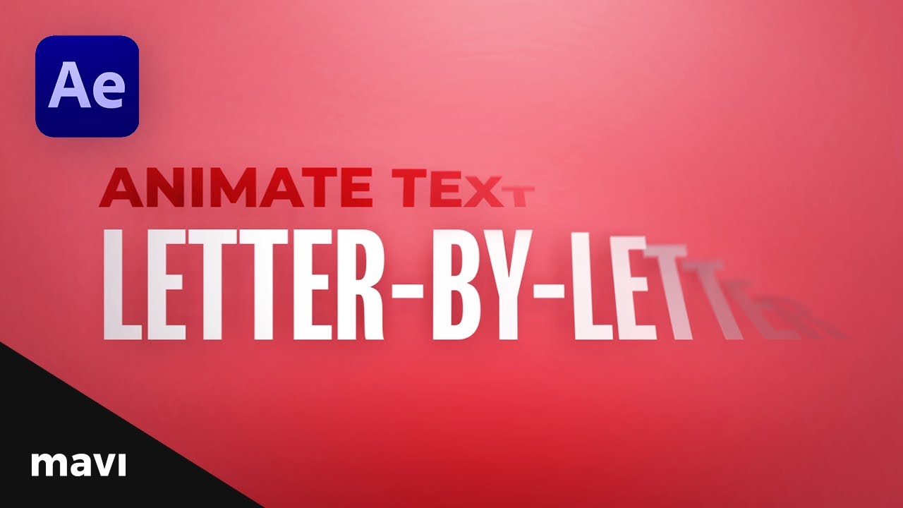 How To Animate Text Letter By Letter In After Effects Walkthrough YouTube How To Animate Text Letter By Letter In After Effects Walkthrough YouTube